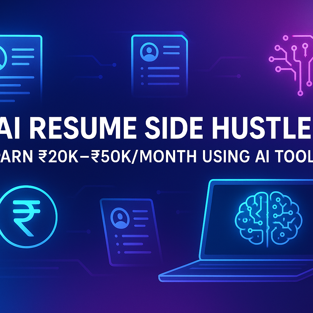AI Resume Side Hustle: Earn ₹20K–₹50K/Month Using AI Tools – ClassicPart